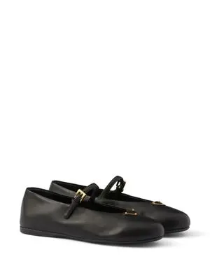 Prada Leather Ballerina Flats - Multicolor