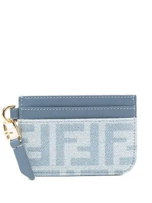 Fendi Baguette Denim Card Case - Multicolor