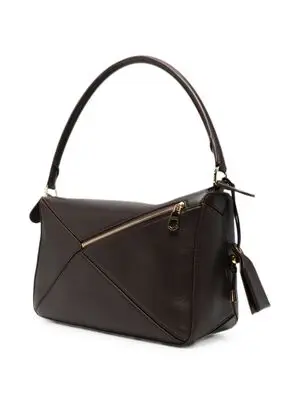 Loewe Puzzle Featherlight Medium Leather Handbag - Multicolor