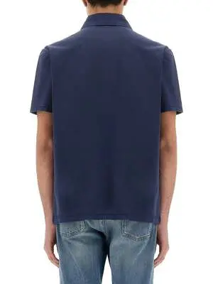 FAY Jersey Polo - Blue
