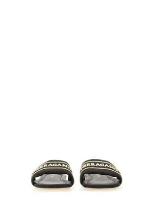 FERRAGAMO Logo Slide Sandals