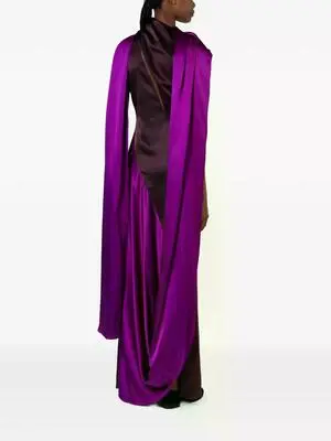 ROKSANDA Klanira Draped-cape Maxi Dress