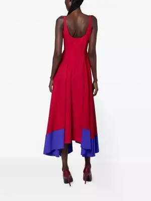 ROKSANDA Awning Colour-block Midi Flared Dress