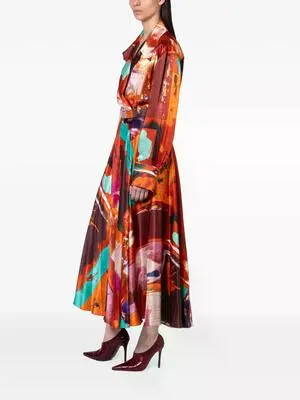 ROKSANDA Abstract Print Wrap Top