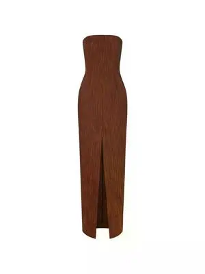 ROKSANDA Strapless Front-slit Maxi Dress
