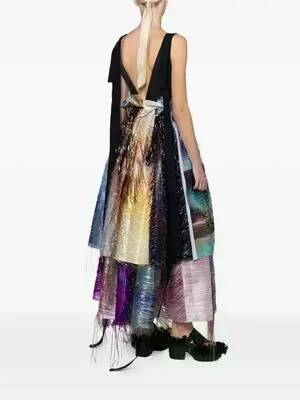 ROKSANDA Hanae Fil-coupé Patchwork Maxi Dress