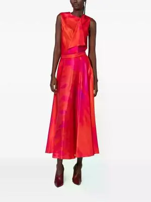 ROKSANDA Kiara Ruffled Printed Top