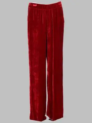 P.a.r.o.s.h Viscose Silk Blend Trousers - Red