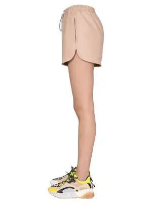 Stella McCartney Faux Leather Drawstring Shorts