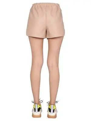 Stella McCartney Faux Leather Drawstring Shorts