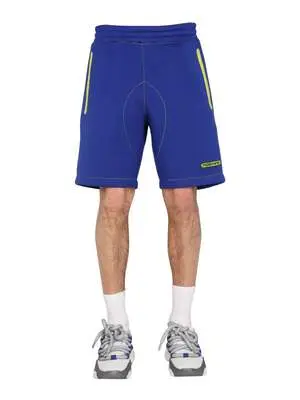 Moschino Detail Drawstring Shorts - Blue