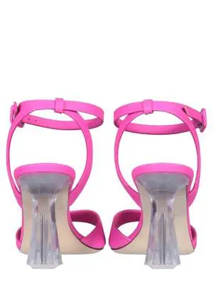 GIUSEPPE ZANOTTI Plexi Heel Sandals - Pink