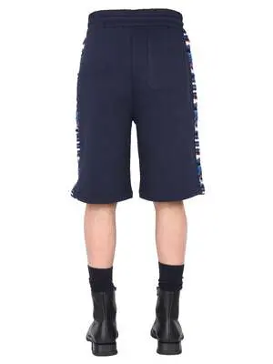Missoni Embroidered Logo And Jacquard Insert Bermuda Shorts