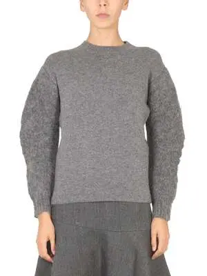 JIL SANDER Wool Jersey Sweater - Gray