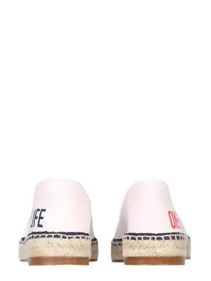 Dsquared2 Organic Canvas Espadrille With Graphic Detail