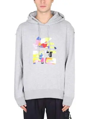 Etro Patchwork Graphic Hoodie - Gray