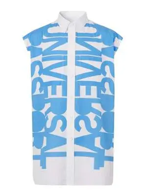 Burberry Sleeveless Shirt - Blue