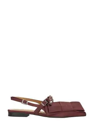 GANNI Satin Ballerina Shoes - Multicolor