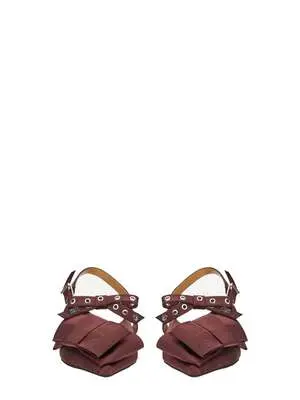 GANNI Satin Ballerina Shoes - Multicolor