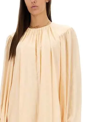 Chloé Silk Shirred Mini Dress - Multicolor