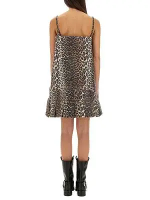 GANNI Dress With Animal Pattern