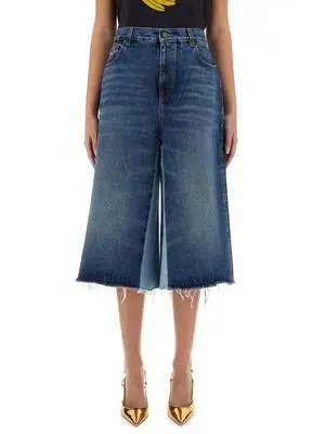 Chloé Patchwork Denim Bermuda Shorts