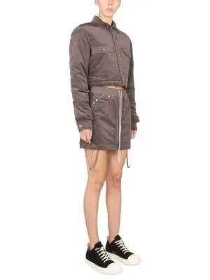 Rick Owens Cropped Corduroy Jacket - Multicolor