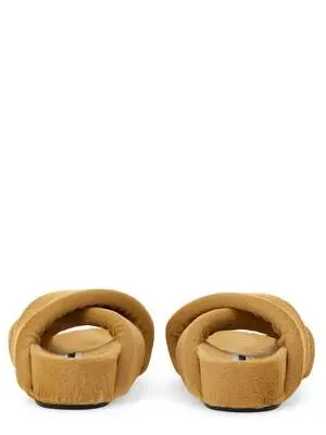 JIL SANDER Crisscross Sandals With Leather Sole - Cream