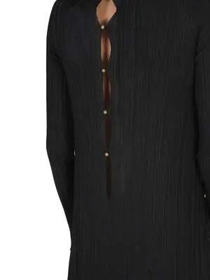 Bottega Veneta High Neck Pleated Dress