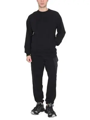 TEN C Crewneck Sweatshirt With Logo Print - Black