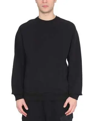 TEN C Crewneck Sweatshirt With Logo Print - Black