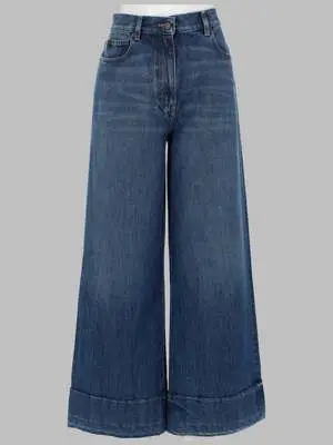 Valentino Garavani Five-pocket Wide-leg Jeans - Blue