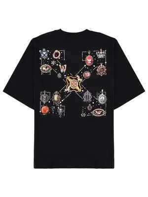 Off-White T-shirt Con Logo - Black