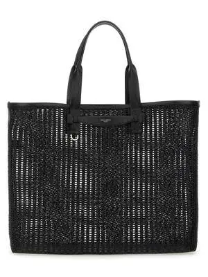 Dolce & Gabbana Woven Mesh Shopping Bag - Black