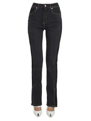 Alexander McQueen Wide Leg Jeans - Black