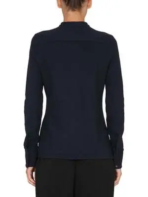 JIL SANDER Mandarin Collar Pocket Shirt