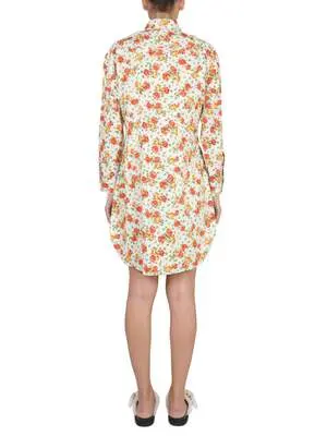 Marni Floral Print Shirt Dress