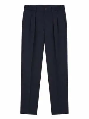 Tagliatore Tailored Virgin Wool Trousers - Blue