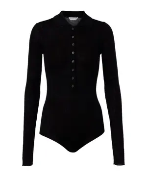 THE FRANKIE SHOP Solana Ribbed Bodysuit