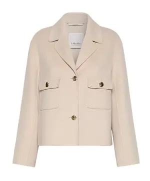 Max Mara Button-fastening Chest-pocket Jacket - Beige