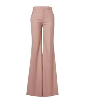 Chloé Virgin Wool Flared Pants - Nude