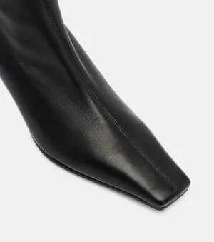 Khaite Arizona Leather Ankle Boots