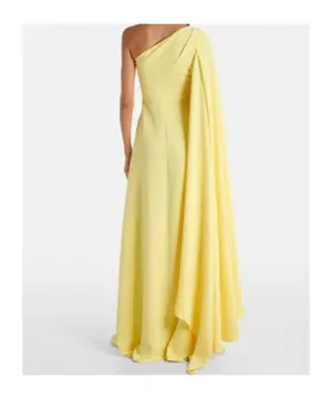 Solace Yazmin Asymmetric Caped Gown
