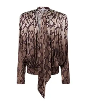 Stella McCartney Snake-effect Top - Brown