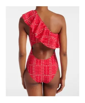 Isabel Marant Étoile Sicilya Ruffled Printed Swimsuit