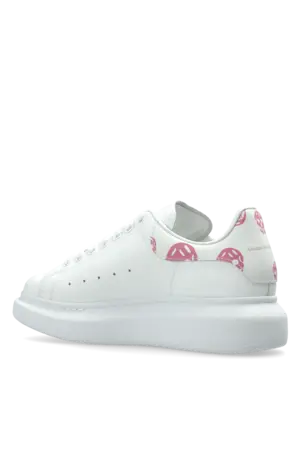 Alexander McQueen Leather Low Top Sneakers With Graphic Detail