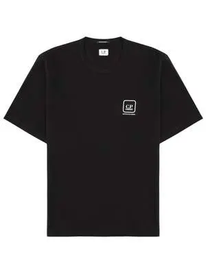 C.P. COMPANY T-shirt With Logo And Print - Black