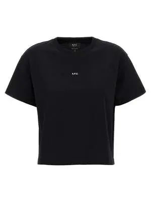 A.p.c. Boxy Micro Logo Cotton T-shirt - Multicolor