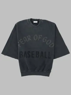 Fear Of God Baseball" Graphic Sweatshirt - Black