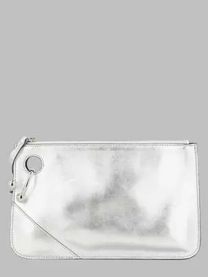 JW Anderson Metallic Clutch - Silver